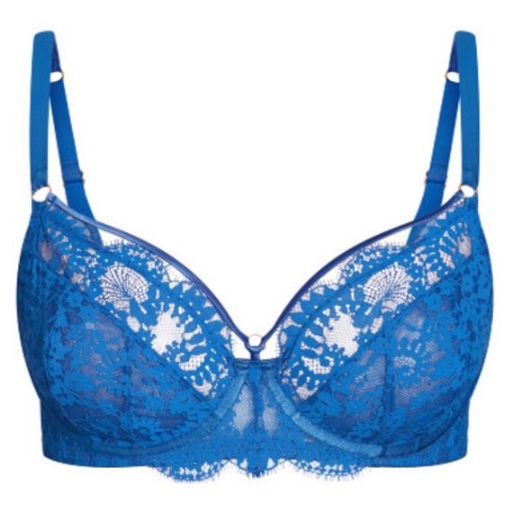 Fox & Royal | Intimates & Sleepwear | Fox Royal Blue Strappy Lace Bra ...